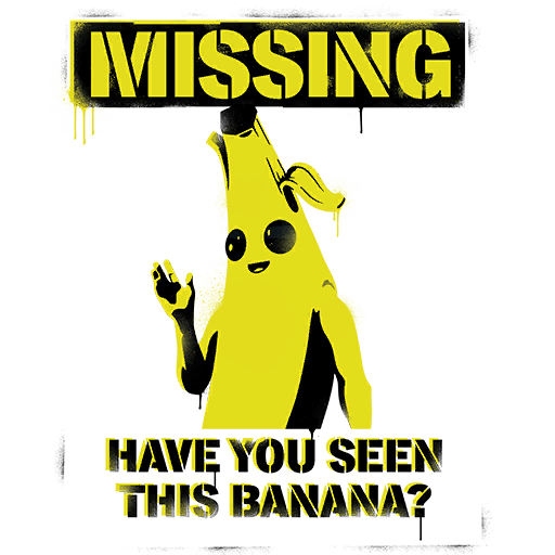 Missing: Peely - Fortnite Spray - Fortnite.GG