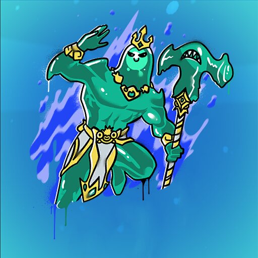 Powerful Poseidon - Fortnite Spray - Fortnite.GG