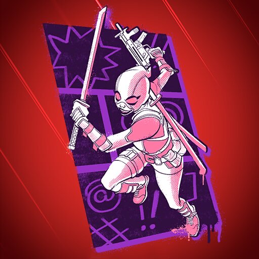 Stylized Gwenpool - Fortnite Spray - Fortnite.GG