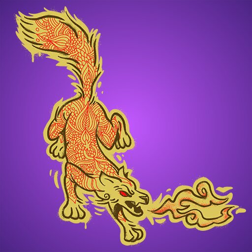 Golden Wolf - Fortnite Spray - Fortnite.GG