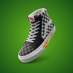 Vans Customs Sk8-Hi 'Multi-Checkerboard/Flame' - Fortnite Kicks ...