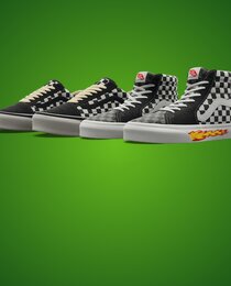 Vans Customs Sk8-Hi 'Multi-Checkerboard/Flame' - Fortnite Kicks ...