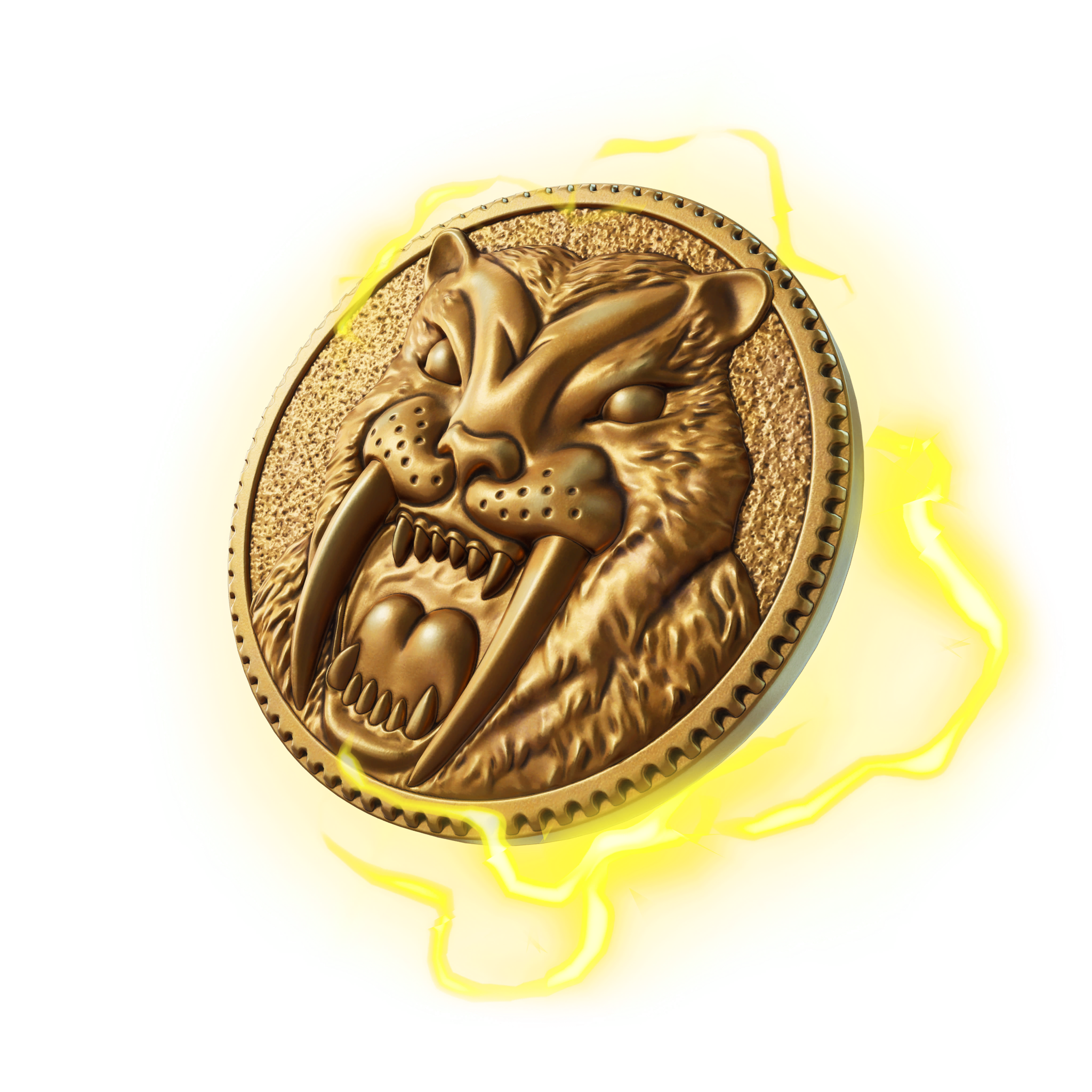 Sabertooth Tiger Coin - Fortnite Backpack - Fortnite.GG