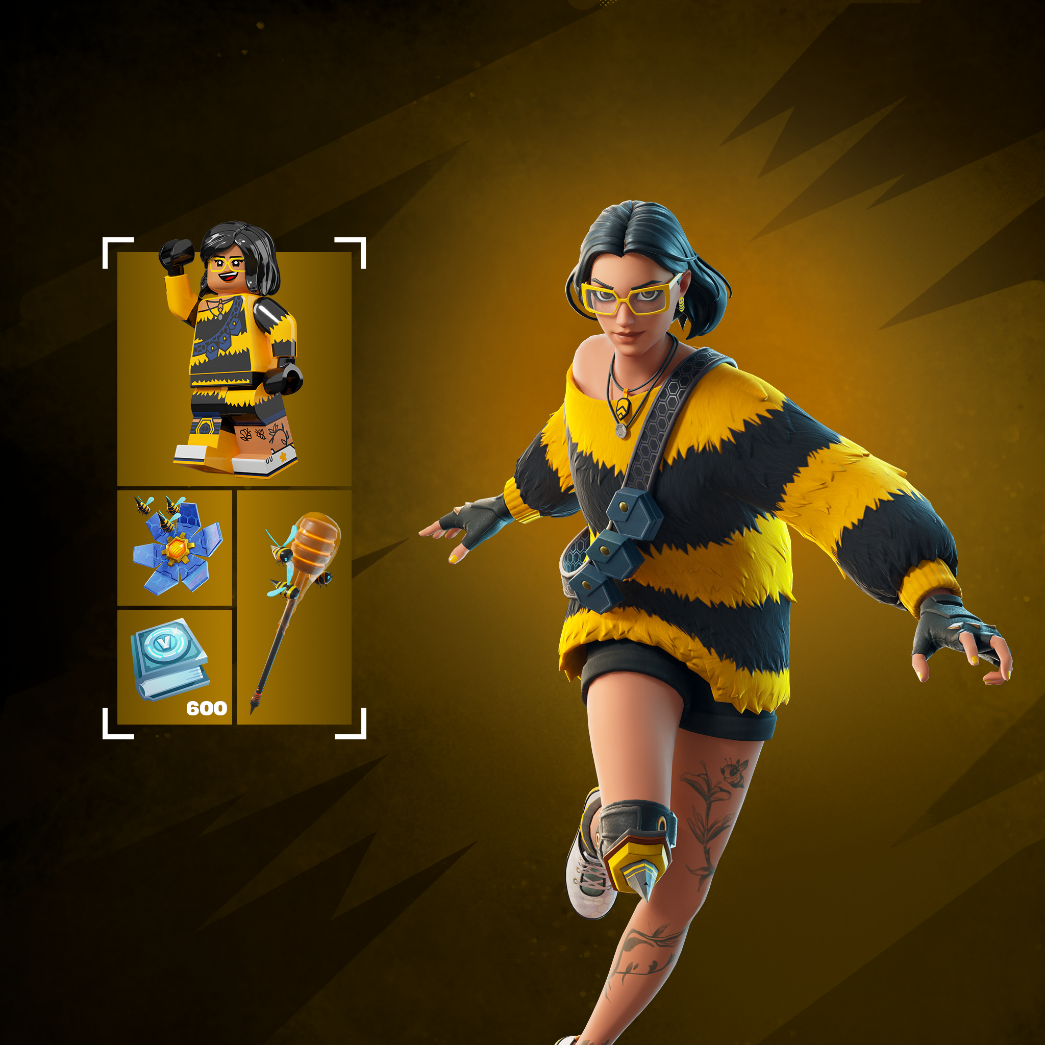 Bee Positive Pack - Fortnite Pack - Fortnite.GG