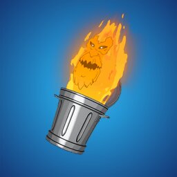 Talking Trashfire - Fortnite Backpack - Fortnite.GG