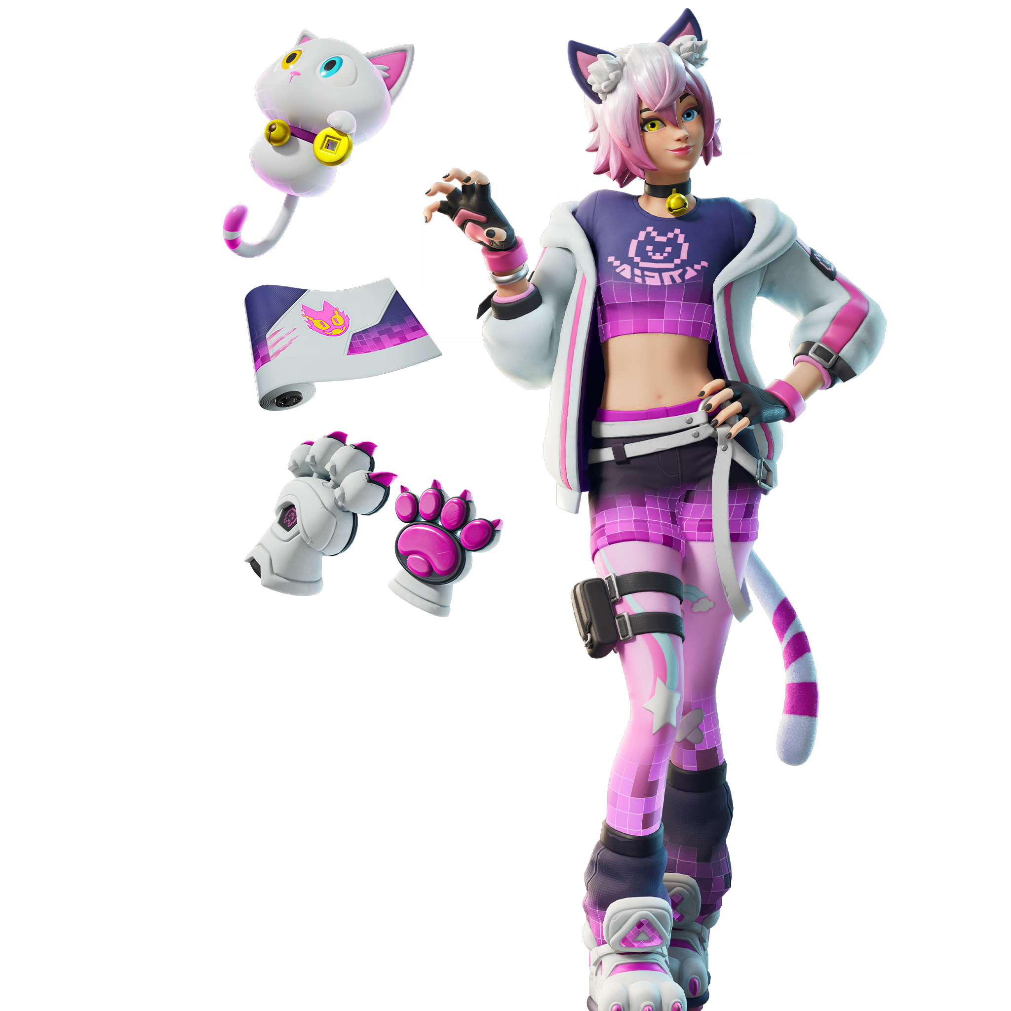 Cat Gamer Bundle - Fortnite Bundle - Fortnite.GG