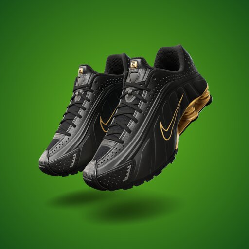 Nike Shox R4 'Black/Gold' - Fortnite Kicks - Fortnite.GG