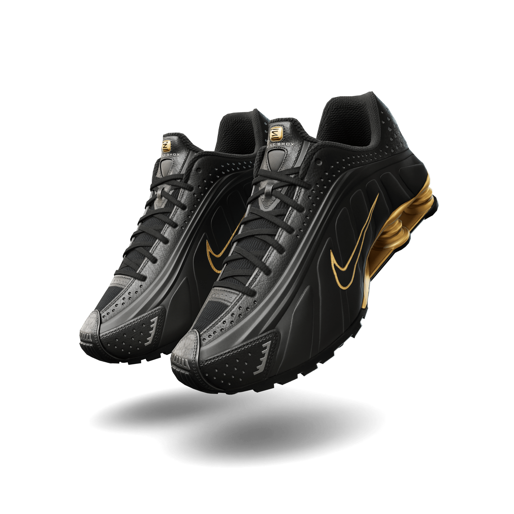Nike Shox R4 'Black/Gold' - Fortnite Kicks - Fortnite.GG