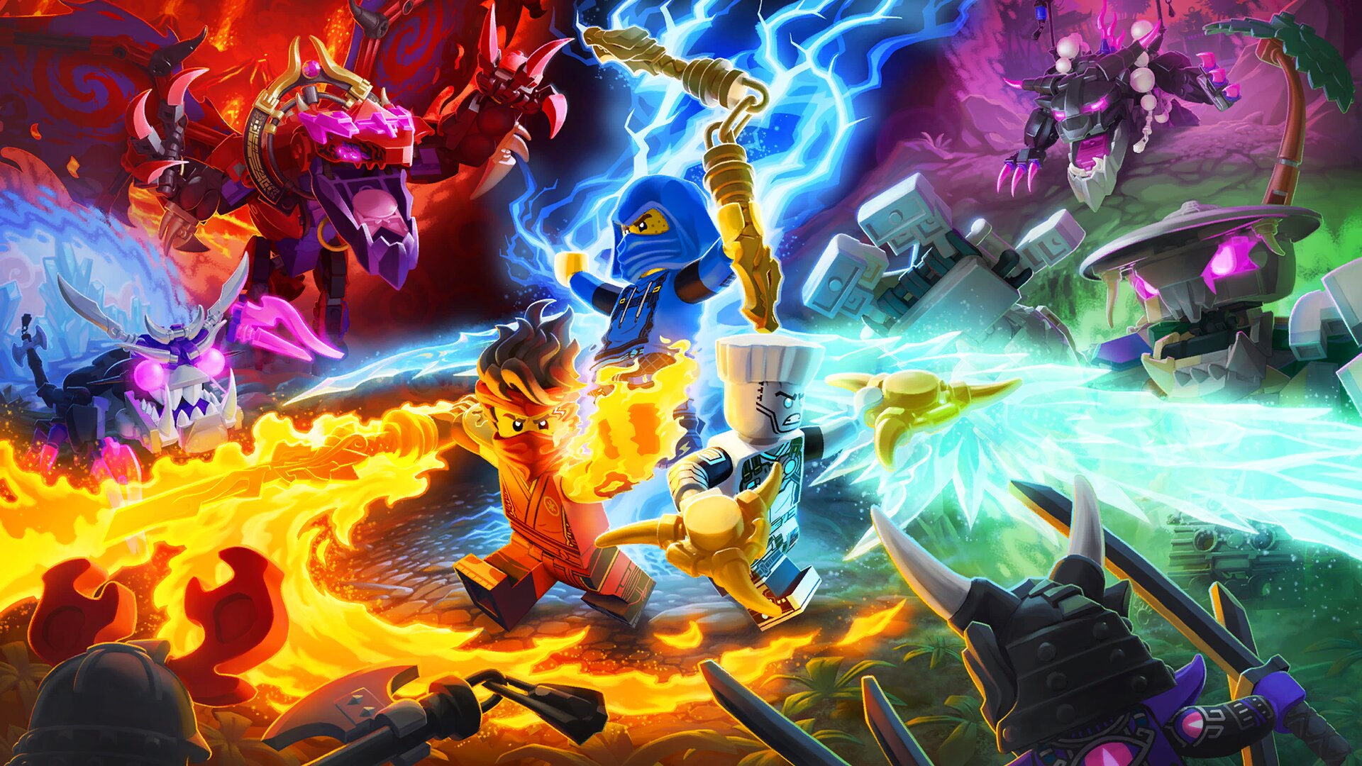 Fire, Lightning, and Ice - Fortnite Loading Screen - Fortnite.GG