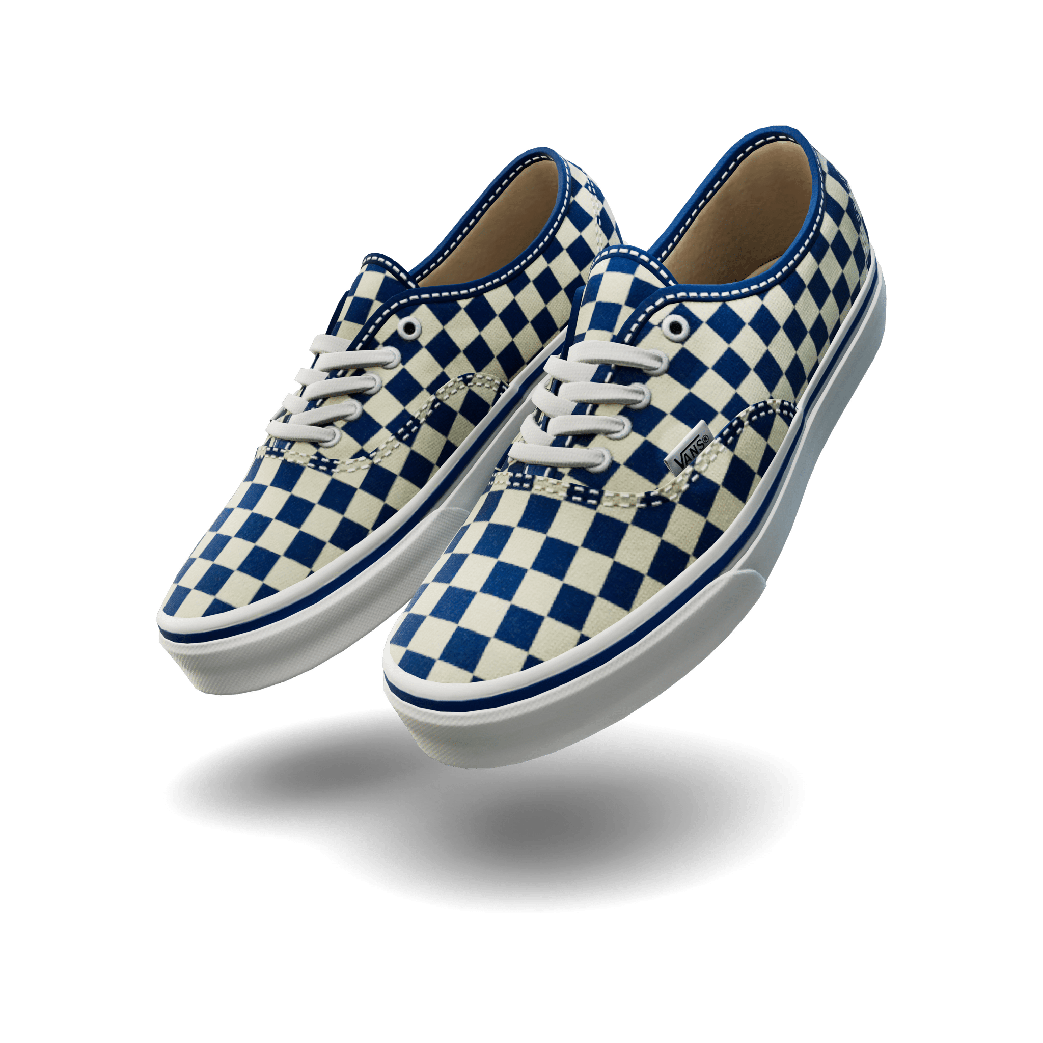 Vans Authentic 'Checkerboard Blue/White' - Fortnite Kicks - Fortnite.GG