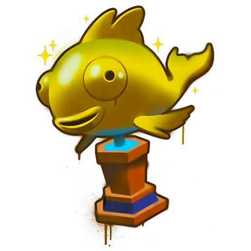 Golden Flopper - Fortnite Spray - Fortnite.GG