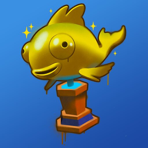 Golden Flopper - Fortnite Spray - Fortnite.GG