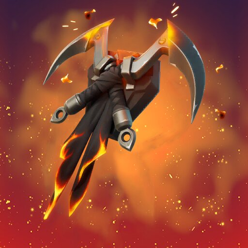 Flaming Dual Kama - Fortnite Backpack - Fortnite.GG