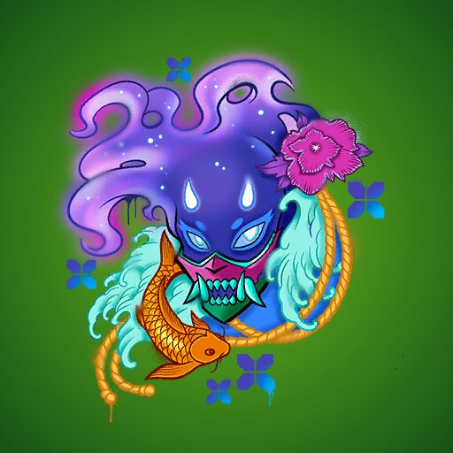 Undersea Oni - Fortnite Spray - Fortnite.GG