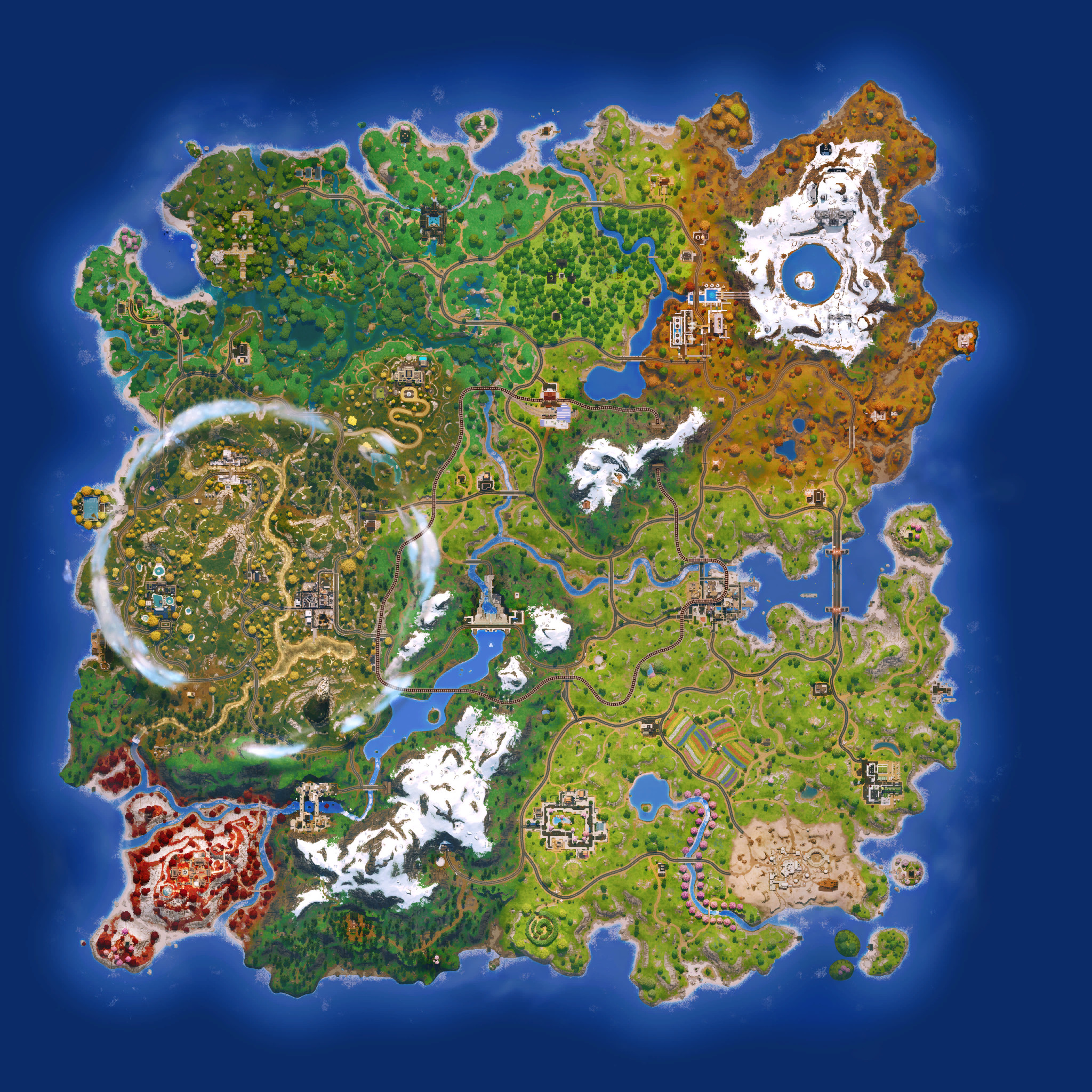 Fortnite Maps All The Seasons